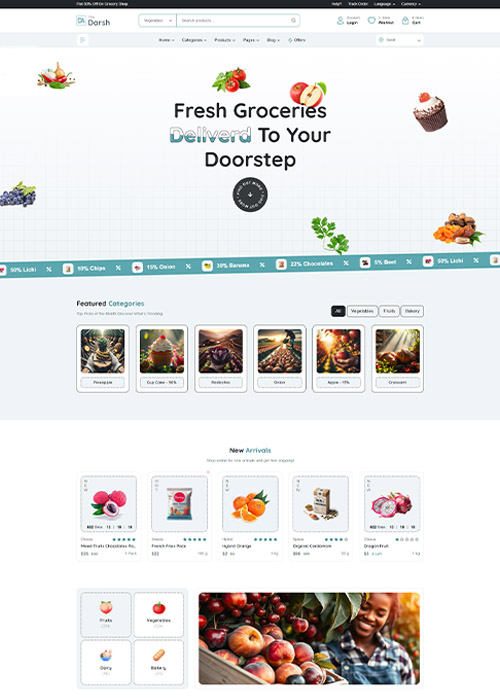 Darsh - Multipurpose eCommerce HTML, Bootstrap Template